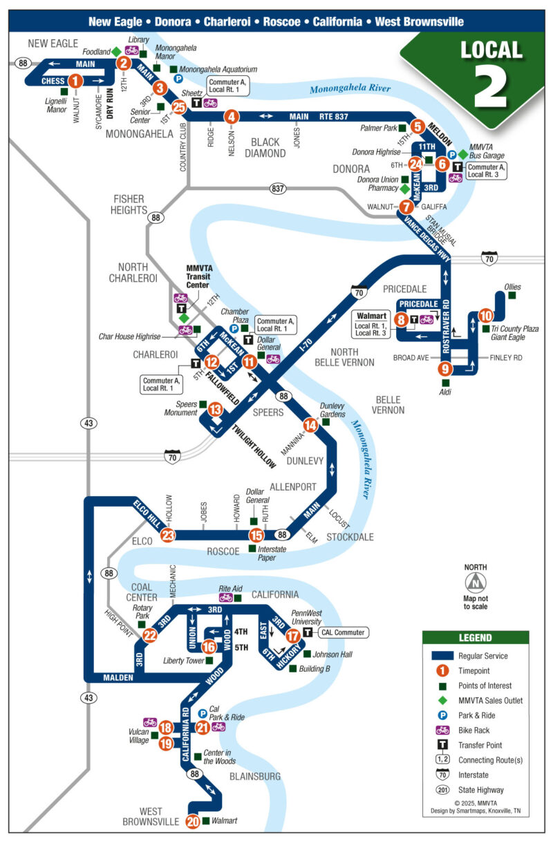 Local 2 – Mid Mon Valley Transit