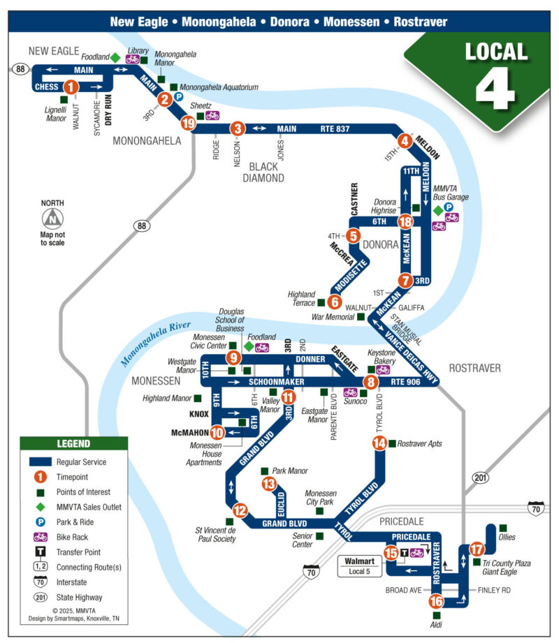 Local 4 – Mid Mon Valley Transit